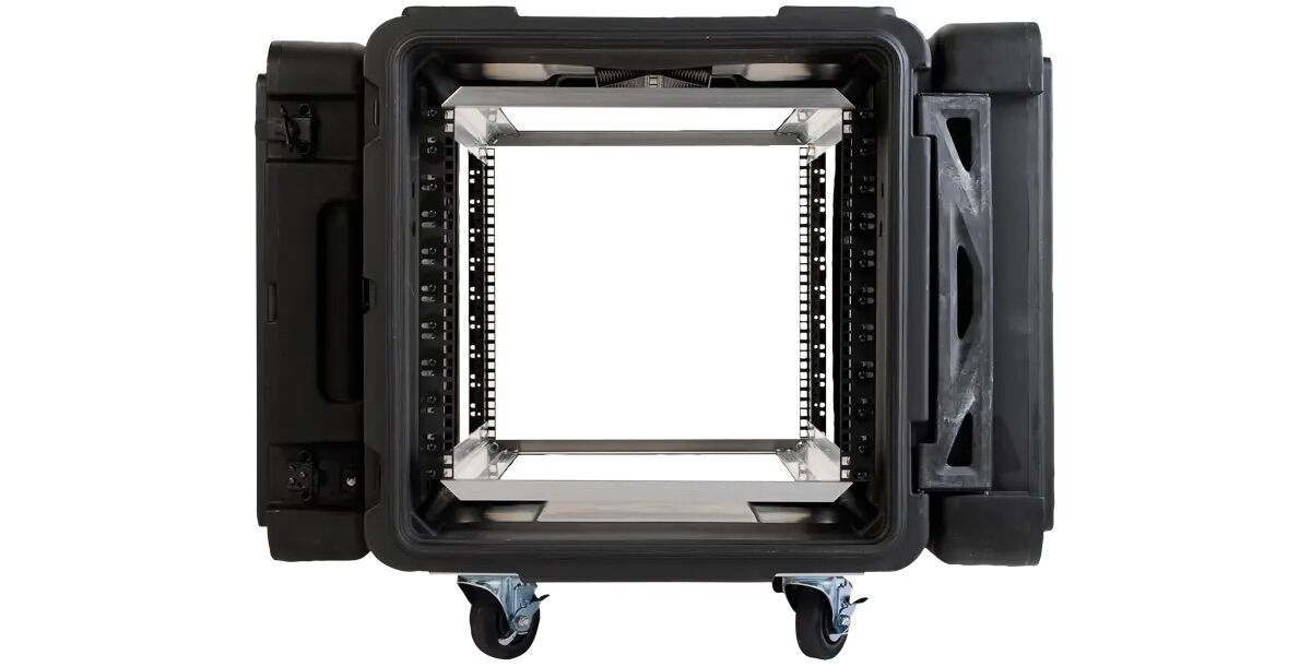 SKB Roto Shockmount Rack avec 4 roulettes 19" 10U 28 profondeur de ...
